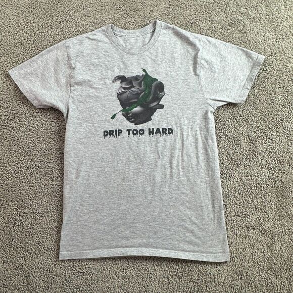 Hanes | Shirts | Drip To Hard Shirt Mens Small Gray Green Snake Serpent ...